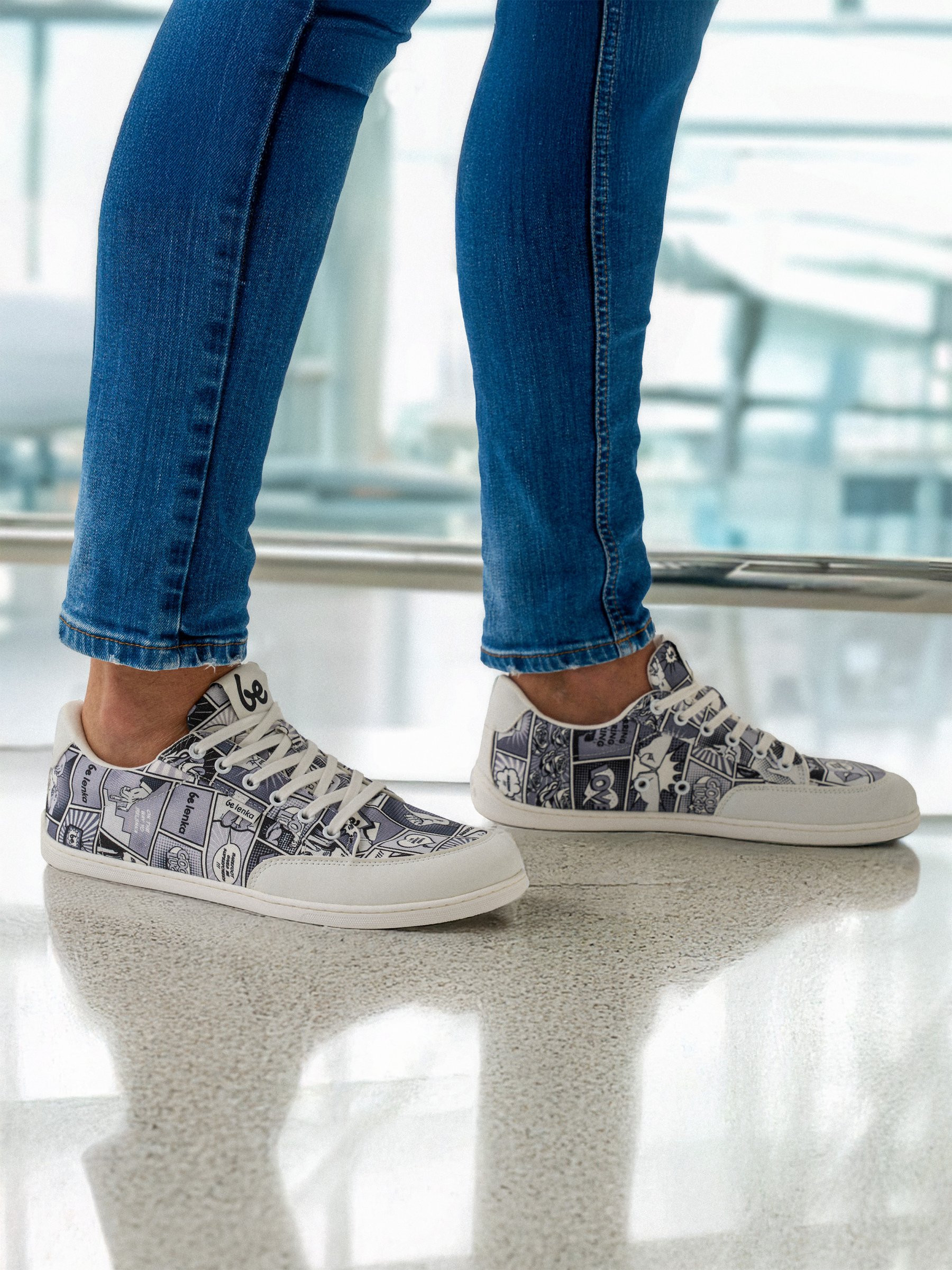 Be Lenka sneakers Rebound Comics black&white